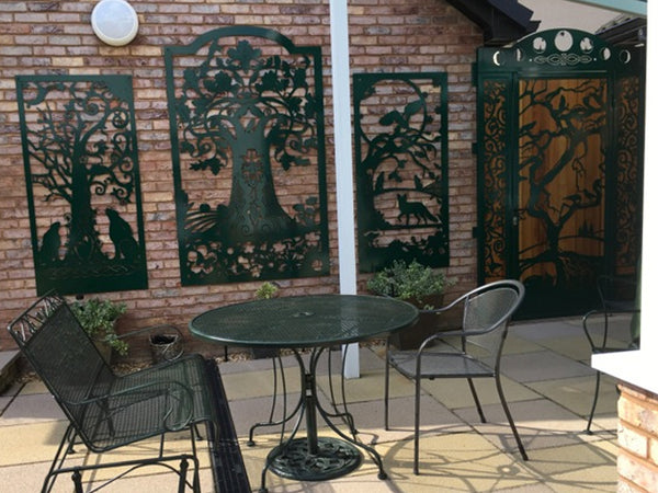 Laser cut murals and Garden screens – Black Fox Metalcraft Ltd
