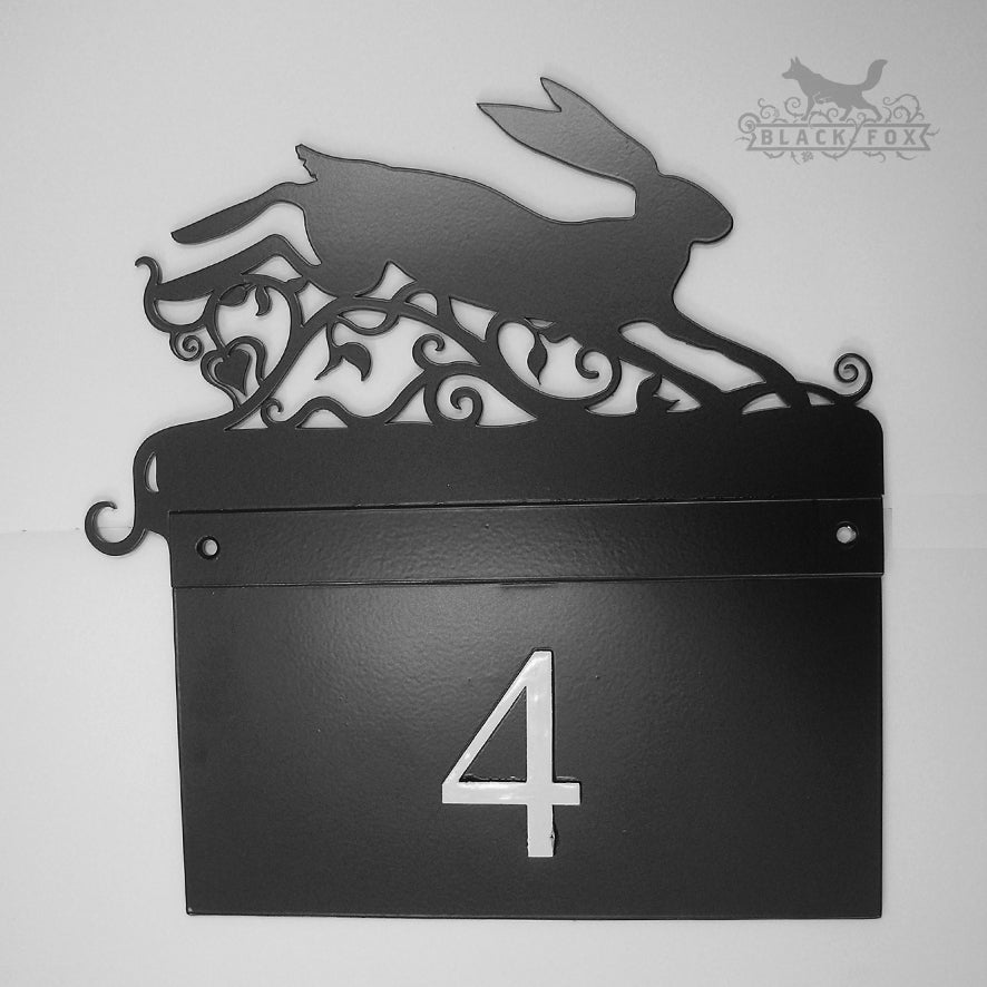 Unique House Signs | Hare Running – Black Fox Metalcraft Ltd