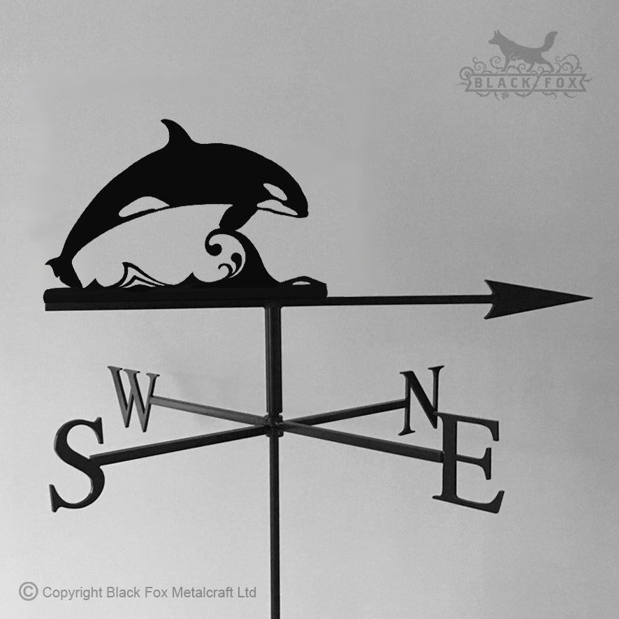 Orca Whale Weathervane | Created in Scotland – Black Fox Metalcraft Ltd