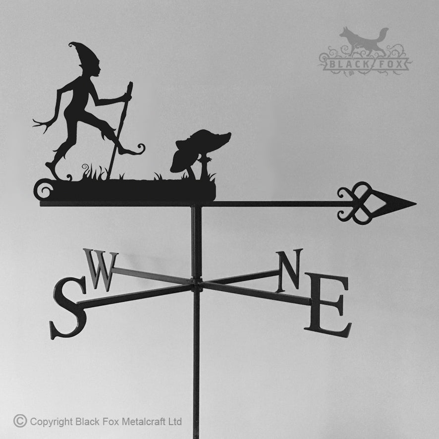 Pixie Weathervane | Created in Scotland – Black Fox Metalcraft Ltd